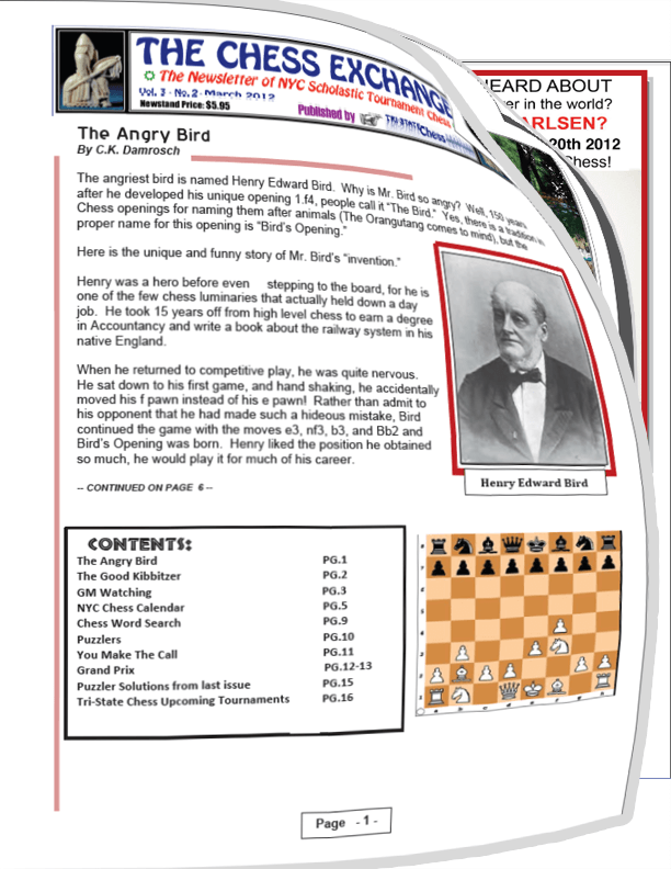 Newsletter Archive - New York, Chess Programs and Equipment | Tri-State ...